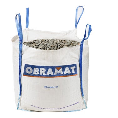 BIG BAG GRAVA 20-40 MM CUBIERTA DRENAJE 1000 KG | Obramat (Bricomart)